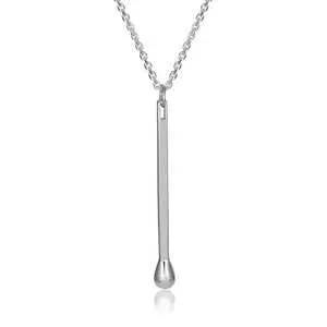 CARTOGRAPHY Act Up Match Stick Necklace In Sterling - Silver