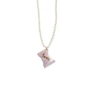 POPORCELAIN Sweet Porcelain Sweet Candy Pearl Necklace - Pink