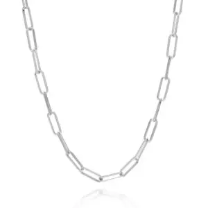 NELLOU JEWELLERY Triangular Paperclip Necklace Sterling - Silver