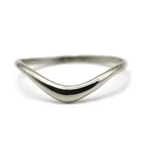 VICSTONENYC FINE JEWELRY Luna Flow Gold Band – The Whisper Of A Golden Moon - White