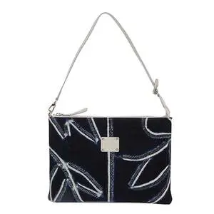 SJW BAGS LONDON Danubius Batik Clutch Bag In Dark Navy - Blue