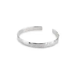 LULU AND BOO JEWELLERY Luna Chunky Solid Sterling Cuff - Silver
