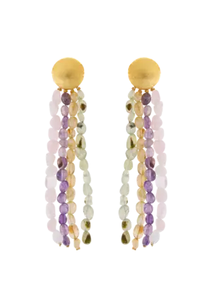 LAVANI JEWELS Multicolor Dangle Earrings Kalypso - Gold