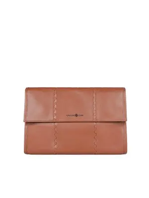 ORANGE CUBE Mosaic Messenger Bag - Brown