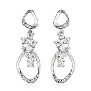 LUCY QUARTERMAINE Volcan Earrings With White Topaz - Silver