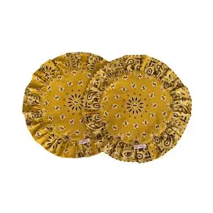 CLUB CARLOTTA TABLEWARE Darcy Placemat Mustard Paisley - Yellow