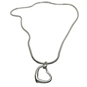 TG-JEWELLERY BY TAMARA GERVASIO Sterling Heart Snake Chain Necklace - Silver