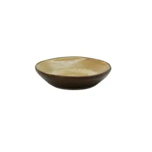 ANATOLIACRAFT Hic Ceramics Mocca Sand Xxs Round Plate - Brown