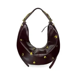 INDIGOLUSH Maxi Hobo Studded Gilded Lure Black Cherry - Red