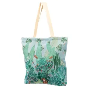 HOUSE OF MURPHY Woven Tote Bag - Blue/green