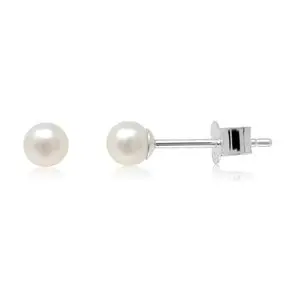 KIRI & BELLE Mini Luna Sterling Stud Earrings - Silver