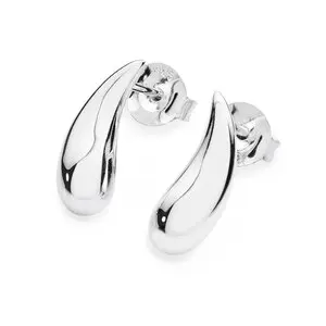 LUCY QUARTERMAINE Solid Sterling Droplet Studs - Silver