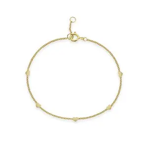AUREE JEWELLERY Verona Vermeil Multi Heart Bracelet - Gold