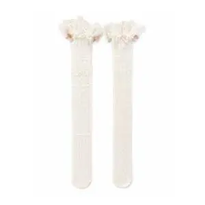 ADIBA Neutrals Rosabelle Ivory Lace Socks - White