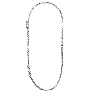 GEM KINGDOM Sterling Mixed Link Chain Rebel Rebel I V - Silver