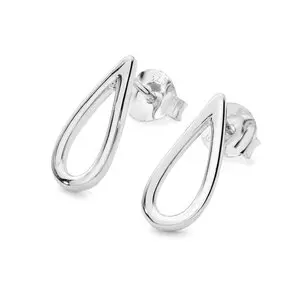LUCY QUARTERMAINE Solid Sterling Petal Studs - Silver