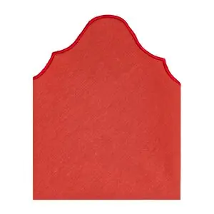 KM HOME COLLECTION Maple Leaf Cotton Napkins Set Of Two - Red