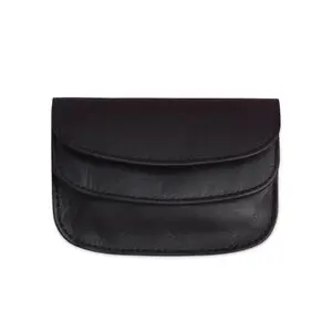 VIDA VIDA Leather Scallop Purse - Black
