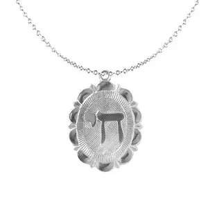 OUTOFOFFICE Chai Flower Charm Necklace - Silver