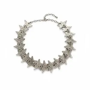 BY VIRGO Stellara Choker Necklace - Silver