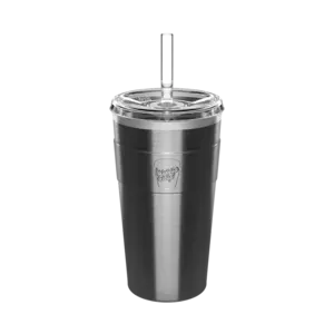 KEEPCUP Cold Cup Thermal With Straw Lid 16oz/454ml Stainless Steel Reusable Coffee Cup Nitro - Grey