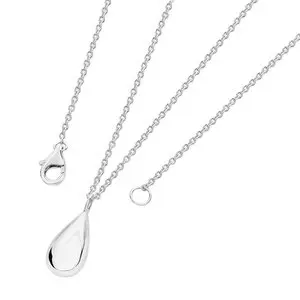 LUCY QUARTERMAINE Solid Sterling Tear Drop Pendant - Silver