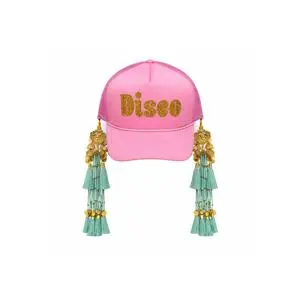 JULIA CLANCEY Disco Dream Candy Tasseltastic Dream Trucker Cap - Pink