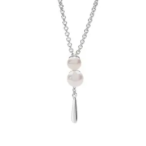 LUCY QUARTERMAINE Solid Sterling Royal Pearl Drop Pendant - Silver