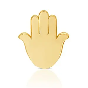 Maya Brenner Designs Charm Stud 14k Yellow Hamsa - Gold