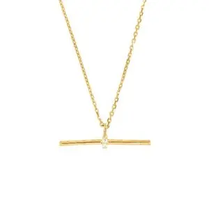 BERMUDA WATCH COMPANY Zaria Sterling Silver Vermeil Charm Pendant Necklace - Gold