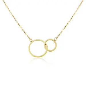 AUREE JEWELLERY Kelso Gold Vermeil Interlinking Necklace - Yellow