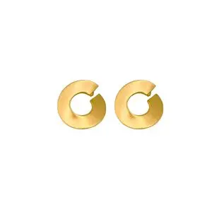 LES REINES The Eternity Statet Earrings 24k Plated - Gold