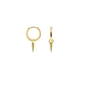 Kris Nations Spike Hoop Earrings Vermeil - Gold
