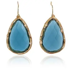 RARE MATTERS JEWELRY Timeless Nature's Beauty Teardrop Earrings - Blue