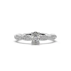 ARTISAN Statet 14k Gold Cocktail Ring Lab-grown Diamond - White
