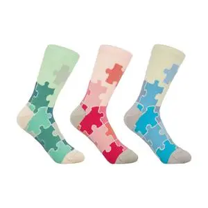 PEPER HAROW - MADE IN ENGLAND S Socks Bundle – Jigsaw - Blue/pink