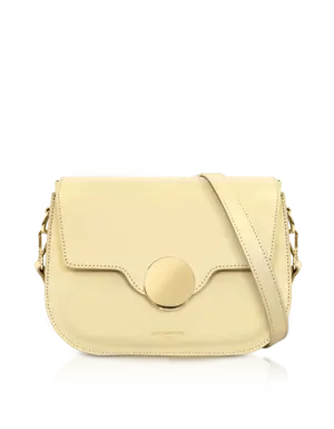 LE PARMENTIER San Pedro Lime Leather Shoulder Bag - Yellow