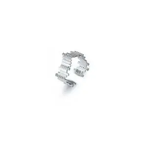 SPERO LONDON New Multiple Bar Sterling Ring - Silver
