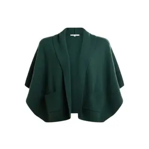 Saachi Open Front Oversized Cardigan Sweater - Green