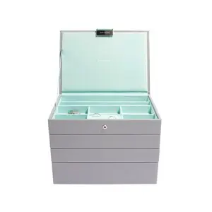 STACKERS Dove Mint Classic Jewelry Box Set Of Four - Grey