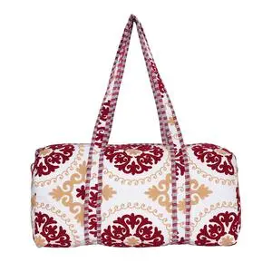 CYC Red / White The Suzani Weekender In Red - Red/white