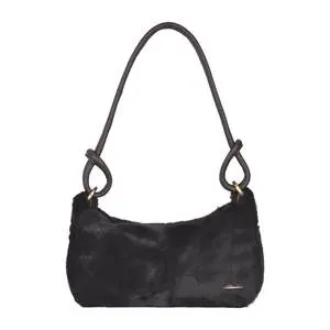 OWEN BARRY Sheepskin Shoulder Bag Ebony Devoran - Brown