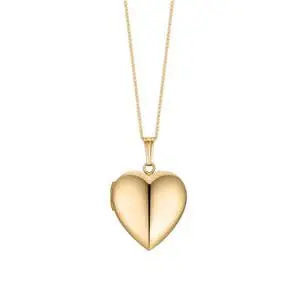 KATY FAYE Large Valentina Heart Locket - Gold