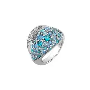 Arte Madrid Sierra Pave Open Dome Ring