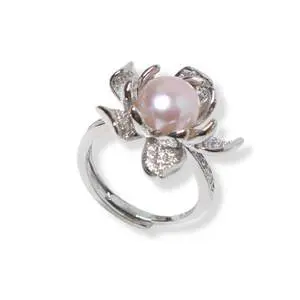 NINEMOO Sakura Pearl Ring - Silver