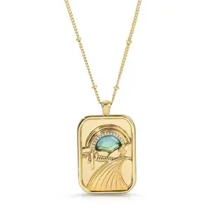 GLAMROCKS JEWELRY Desert Dream Necklace Sky - Blue