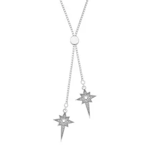 CARTERGORE North Star Sterling Slider Necklace - Silver
