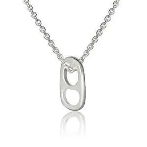 CARTOGRAPHY Beer Can Tab Necklace In Sterling - Silver
