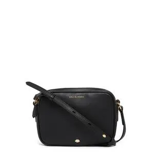 Lulu Guinness Cole Leather Crossbody Bag - Black