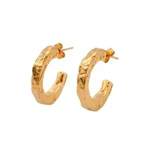 DE ROMS The Eternal Return Molten Hoops Vermeil - Gold